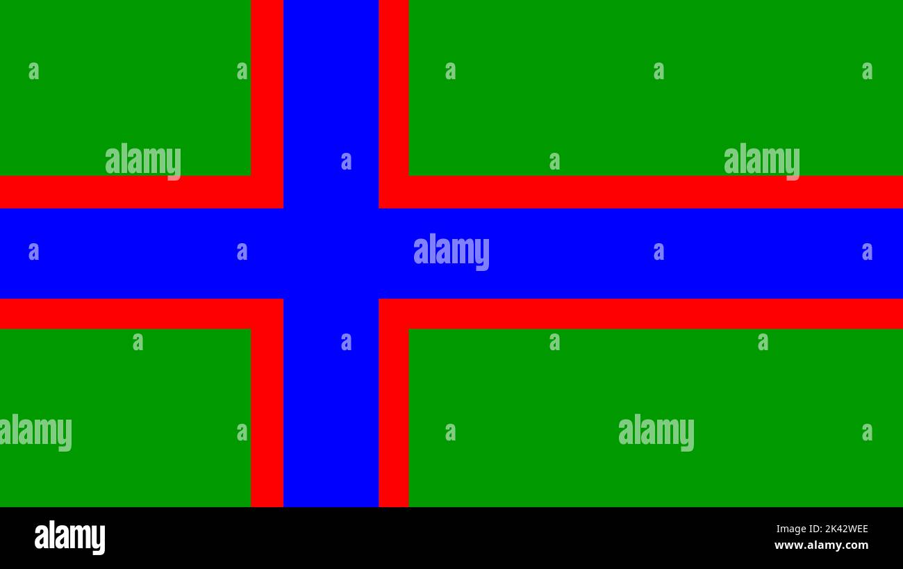 flag of Baltic Finns Ludic Karelians. flag representing ethnic group or ...