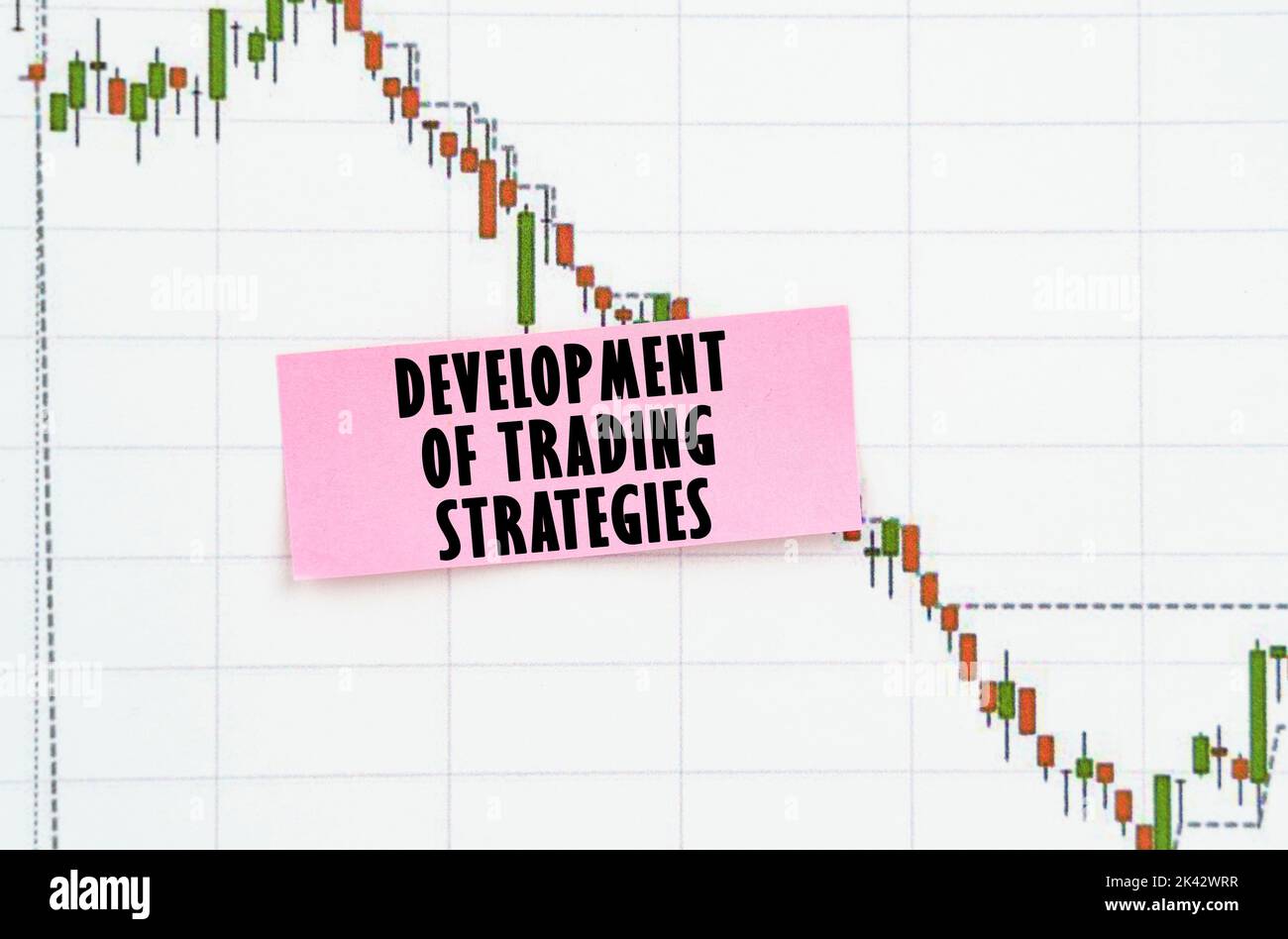 Business and trading concept. Against the background of the quote chart ...