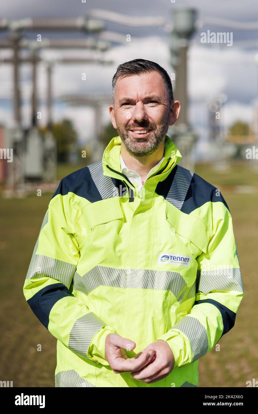 Lamspringe, Germany. 29th Sep, 2022. Tim Meyerjürgens, Tennet Managing ...