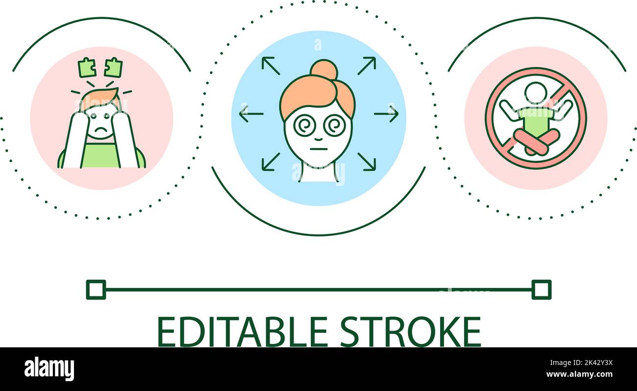 Anxiety management mental health Stock Vector Images - Alamy