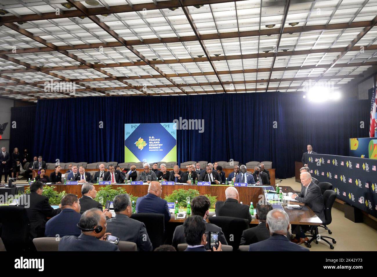 President Joe Biden hosts the first U.S.-Pacific Island Country Summit ...