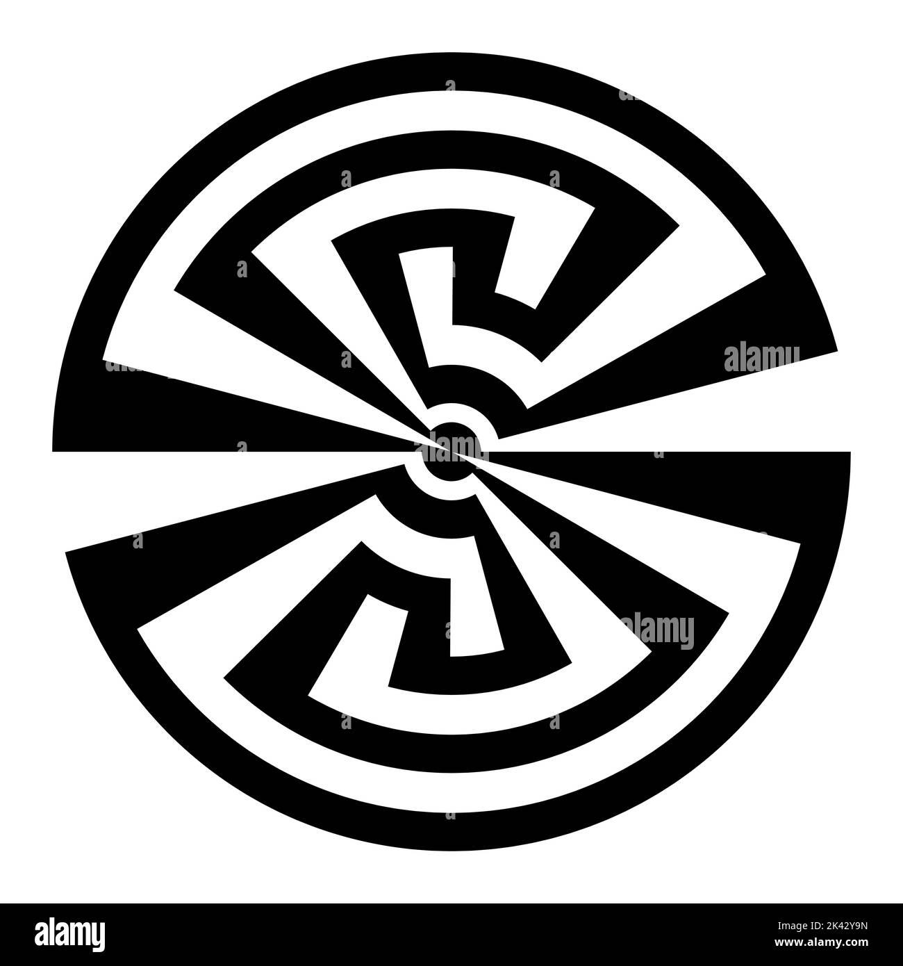 Ancient Greek key black symbol, round logo from Greece Stock Vector ...