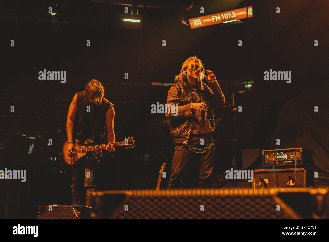 American singer 44Phantom performs live Mediolanum Forum in Milan as ...