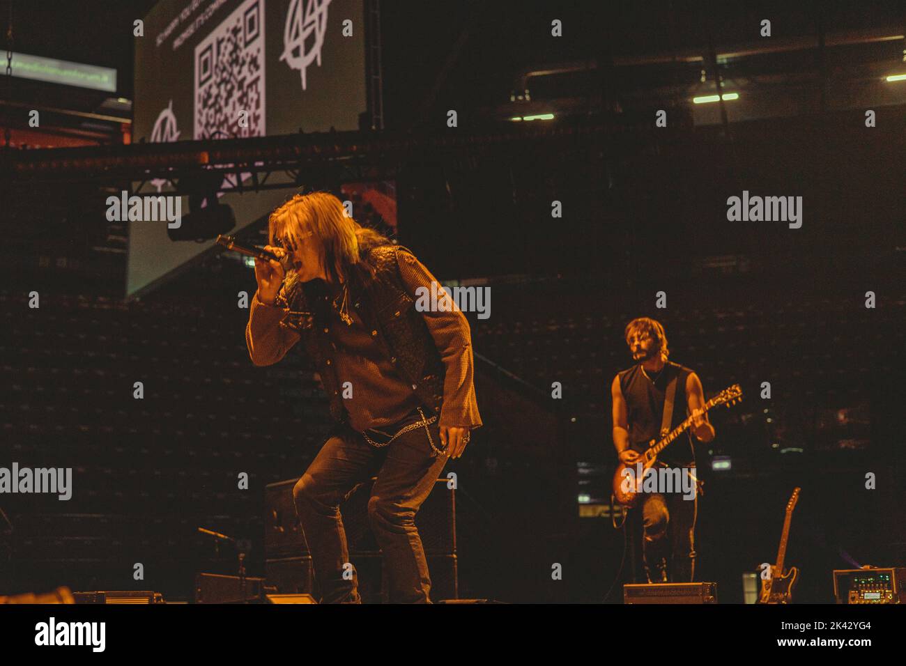 American singer 44Phantom performs live Mediolanum Forum in Milan as ...