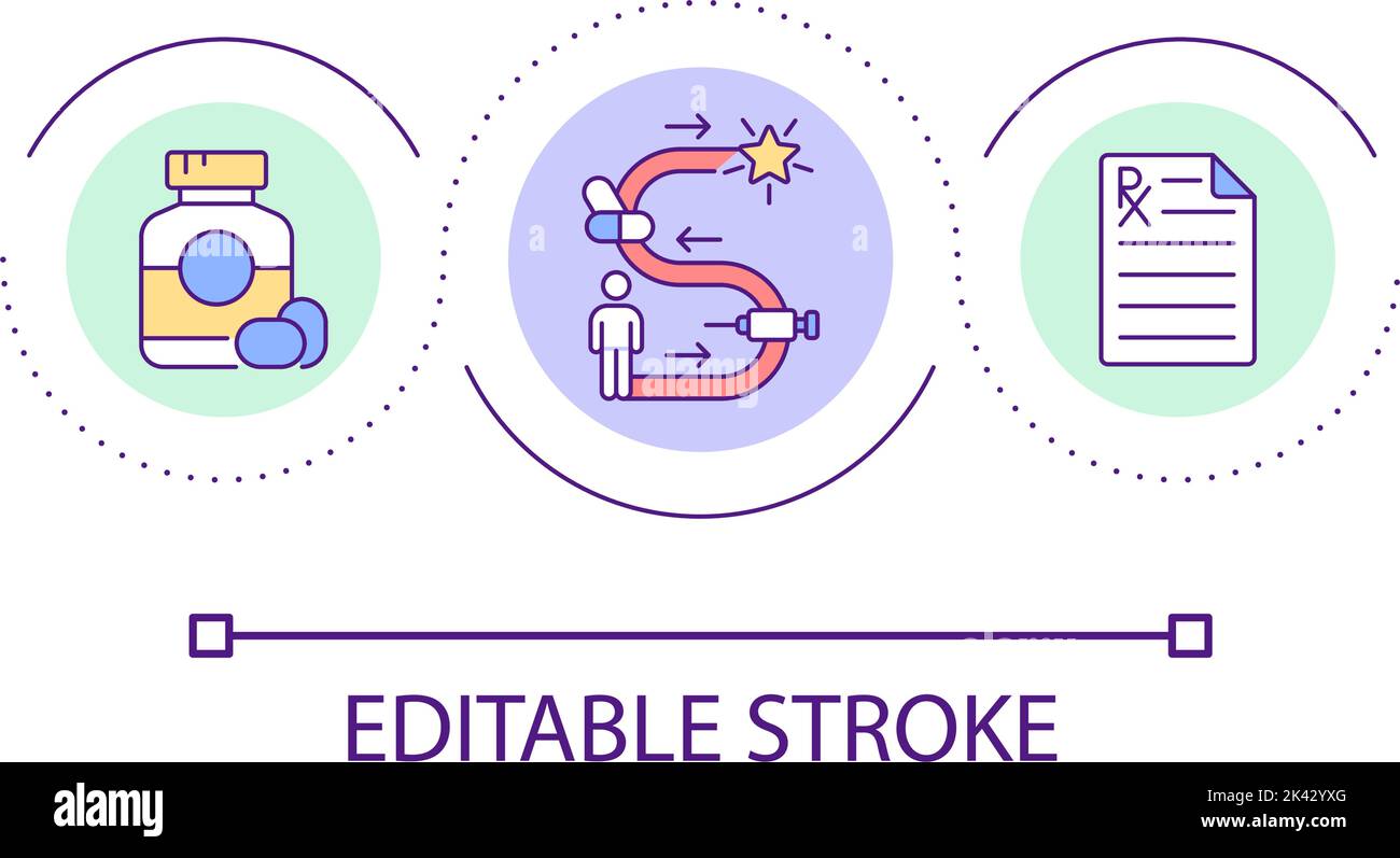 Treatment plan loop concept icon Stock Vector Image & Art - Alamy