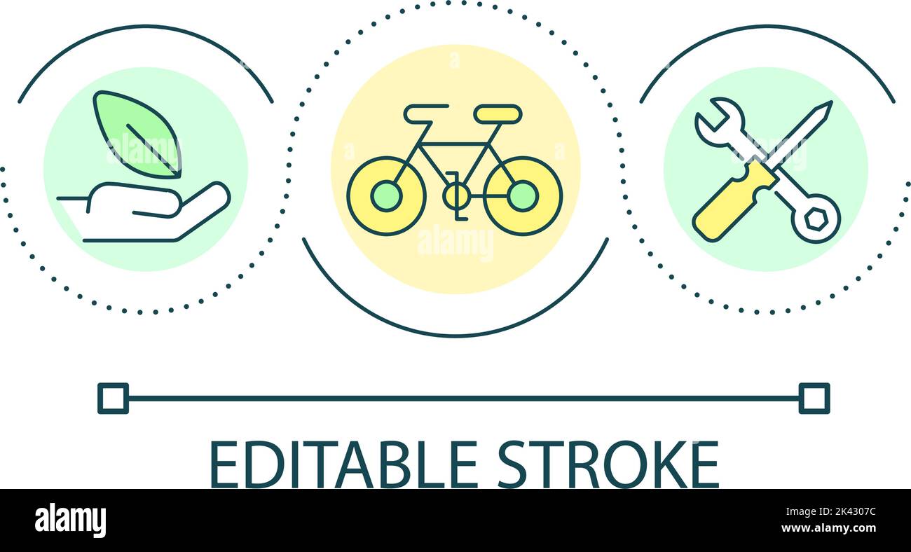 Bike loop Stock Vector Images - Alamy