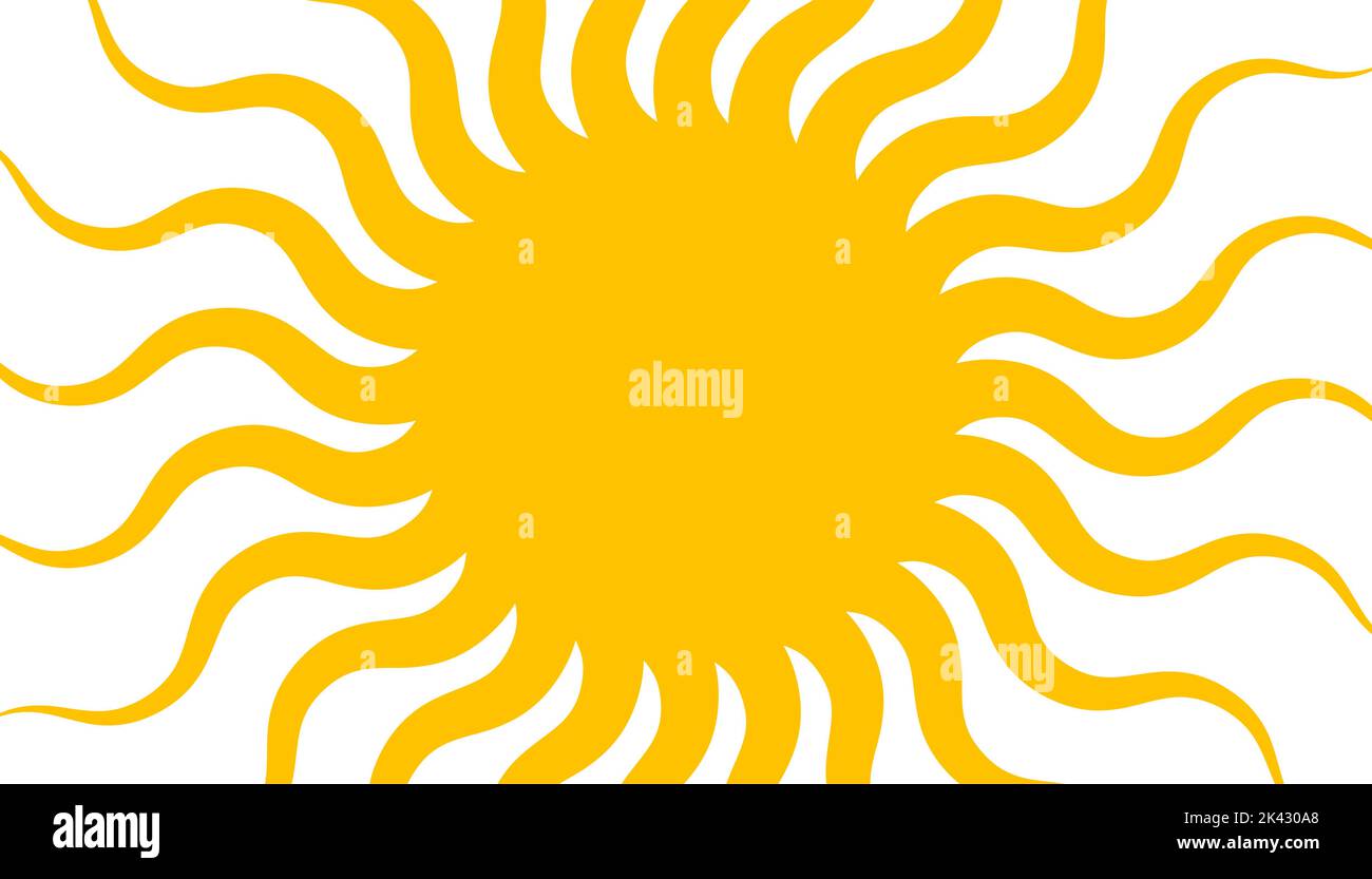 Sun with rays pattern. Vector sun illustration Stock Vector Image & Art ...