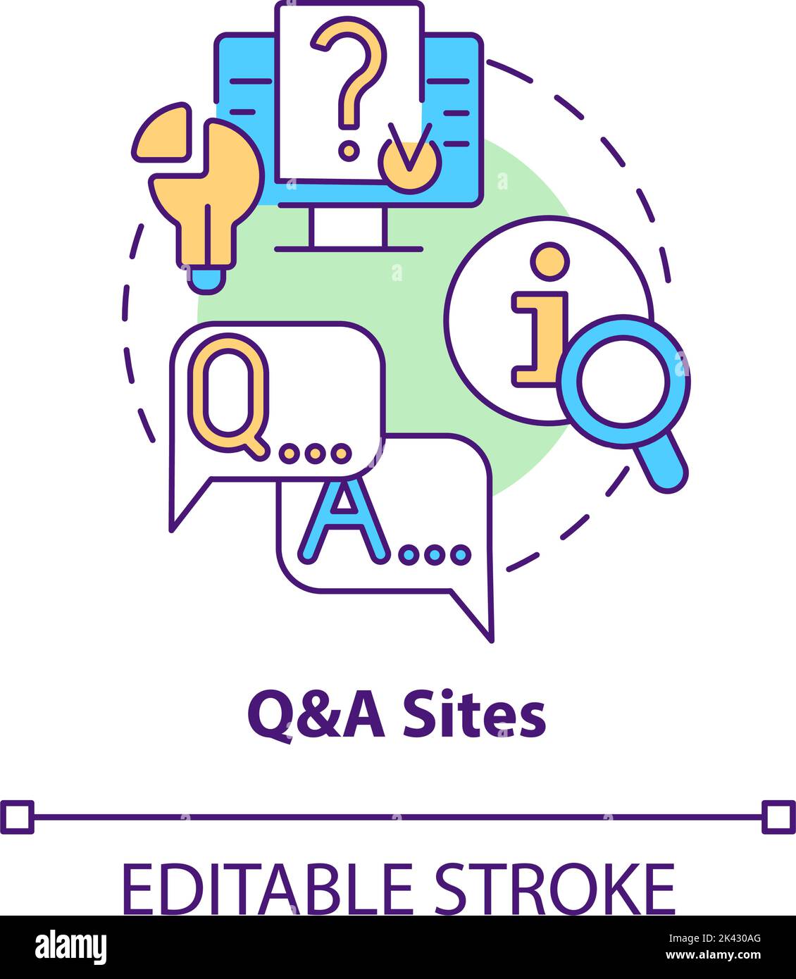 Questions and answers sites concept icon Stock Vector Image & Art - Alamy Questions and answers sites concept icon Stock Vector Image & Art - Alamy