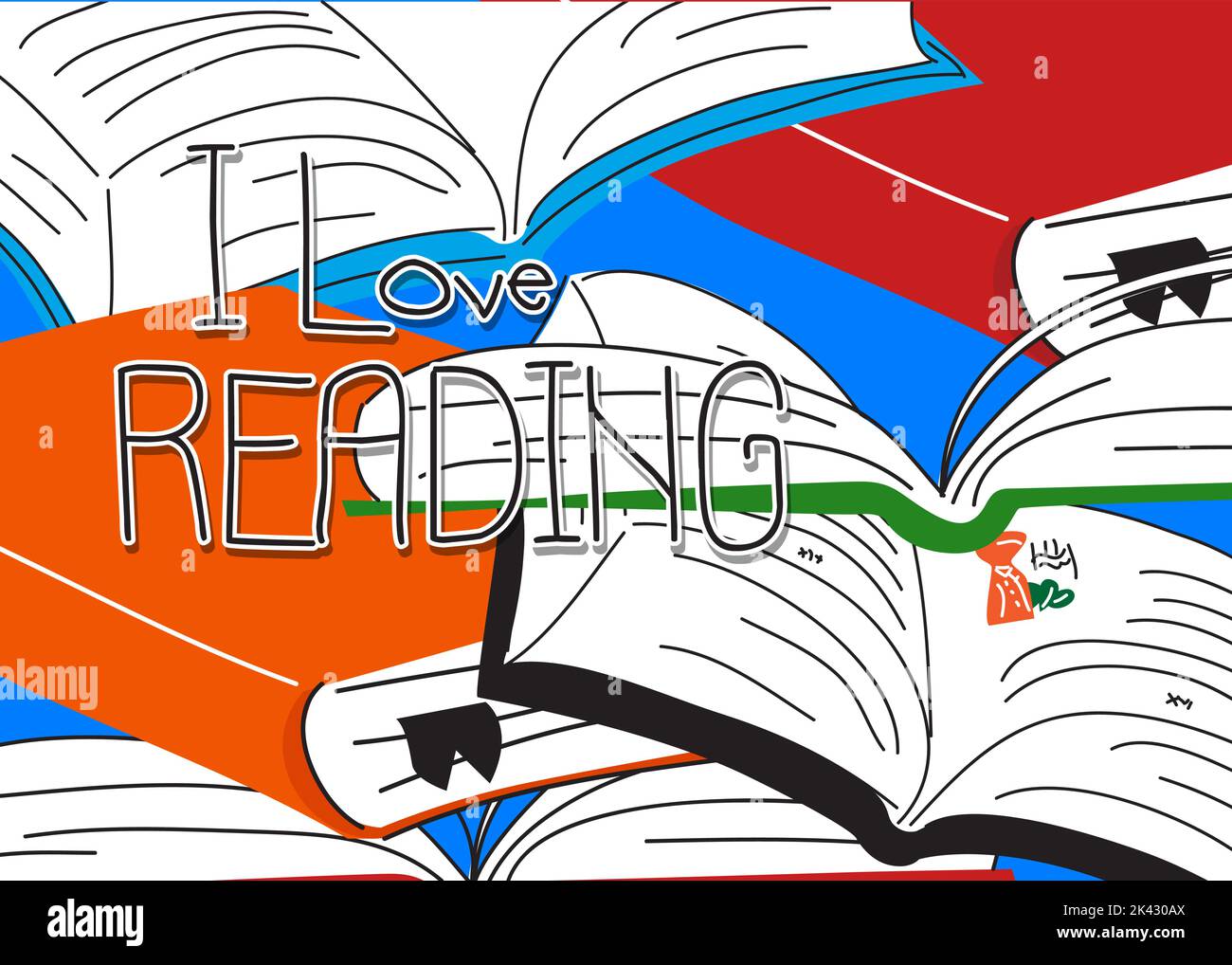 I Love Reading Clip Art