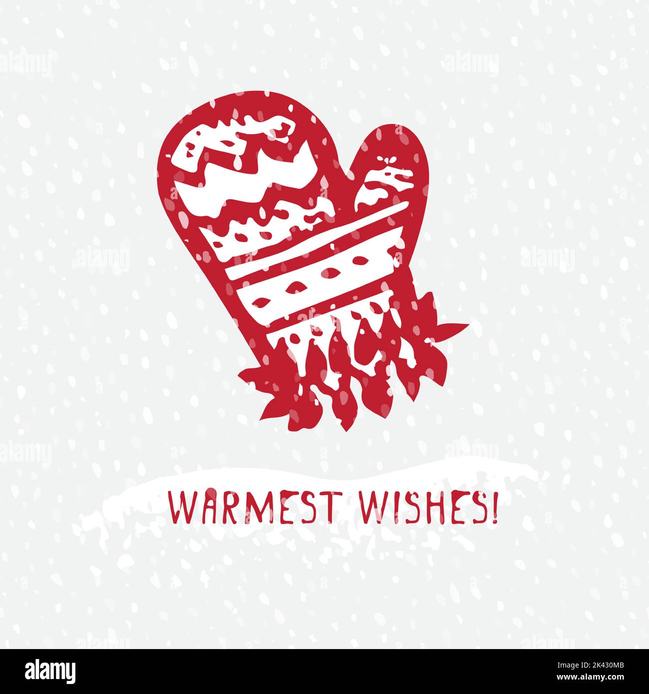 Christmas handmade card made Stock Vector Images - Alamy