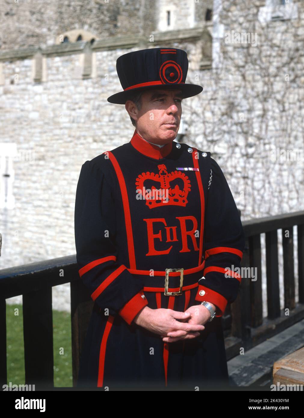 UK. England, Tower Bridge, a Beefeater Stock Photo - Alamy