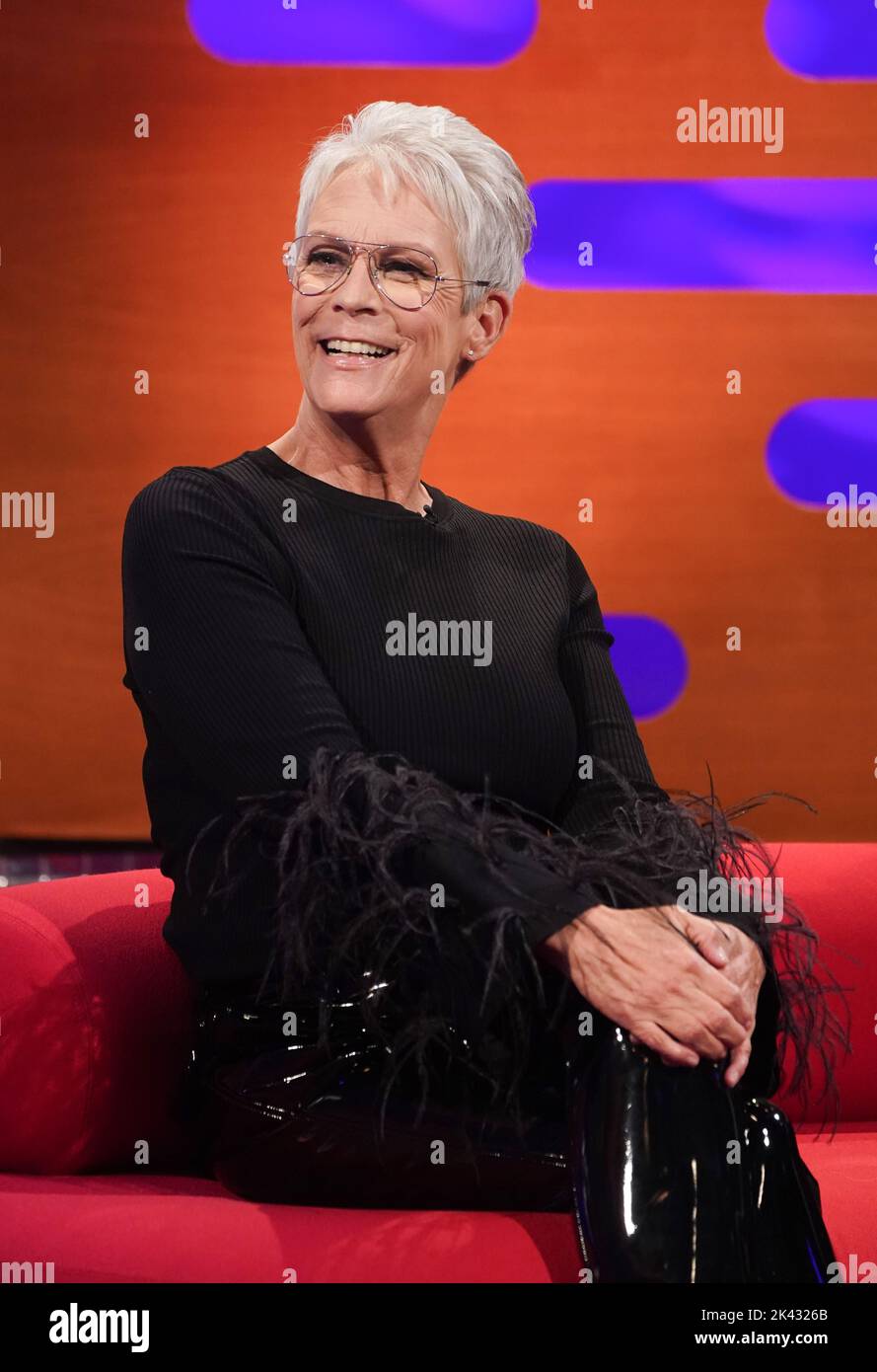 EDITORIAL USE ONLY Jamie Lee Curtis during the filming for the Graham ...