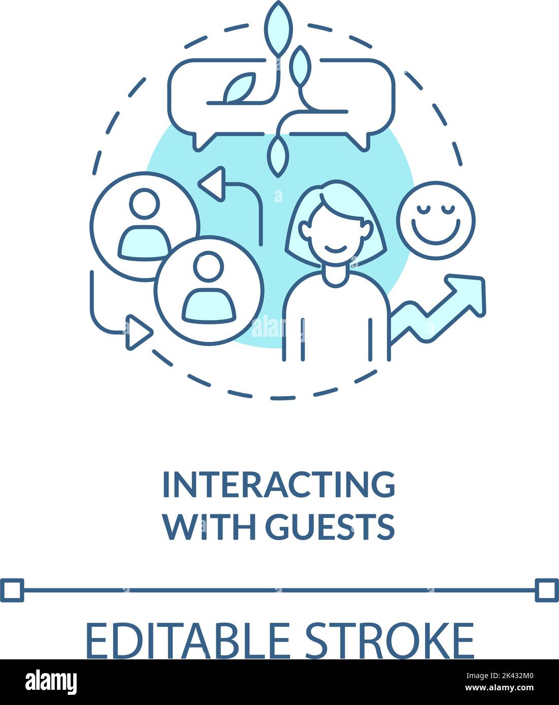 Welcoming guest Stock Vector Images - Alamy