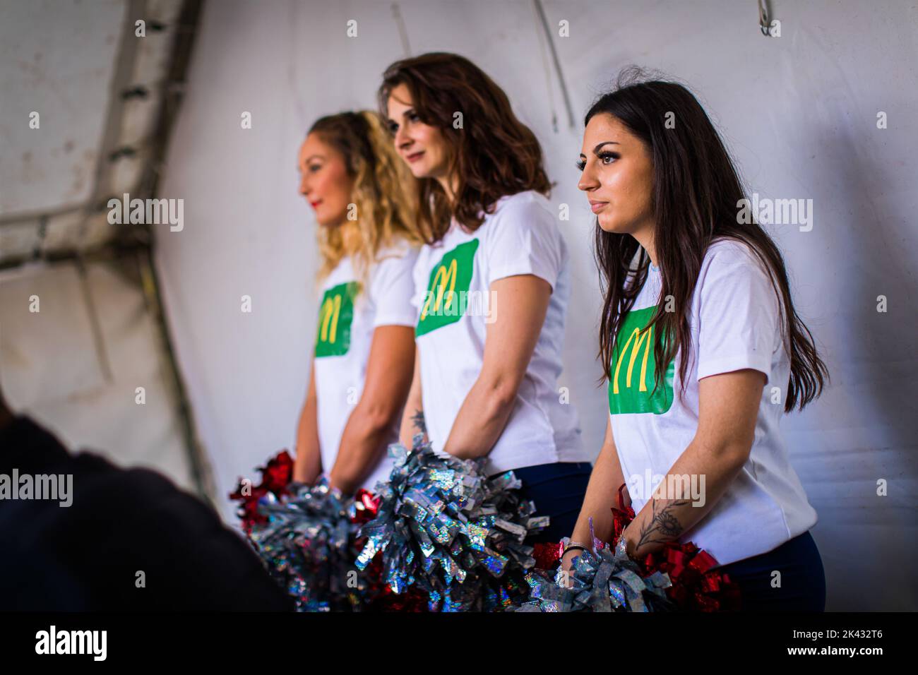 Vendôme, France - 29/09/2022, Pompom girls during the Rallye Coeur de ...