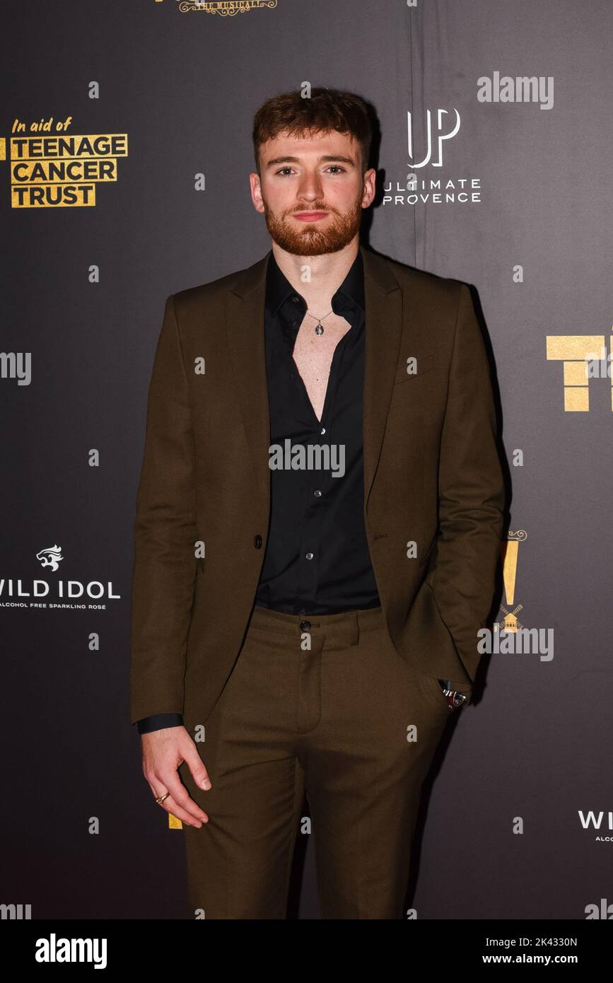 London, 29 September 2022, Matty Lee arriving for the Moulin Rouge Gala ...
