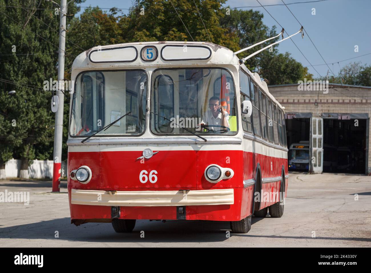 Historical trolleybus hi-res stock photography and images - Alamy