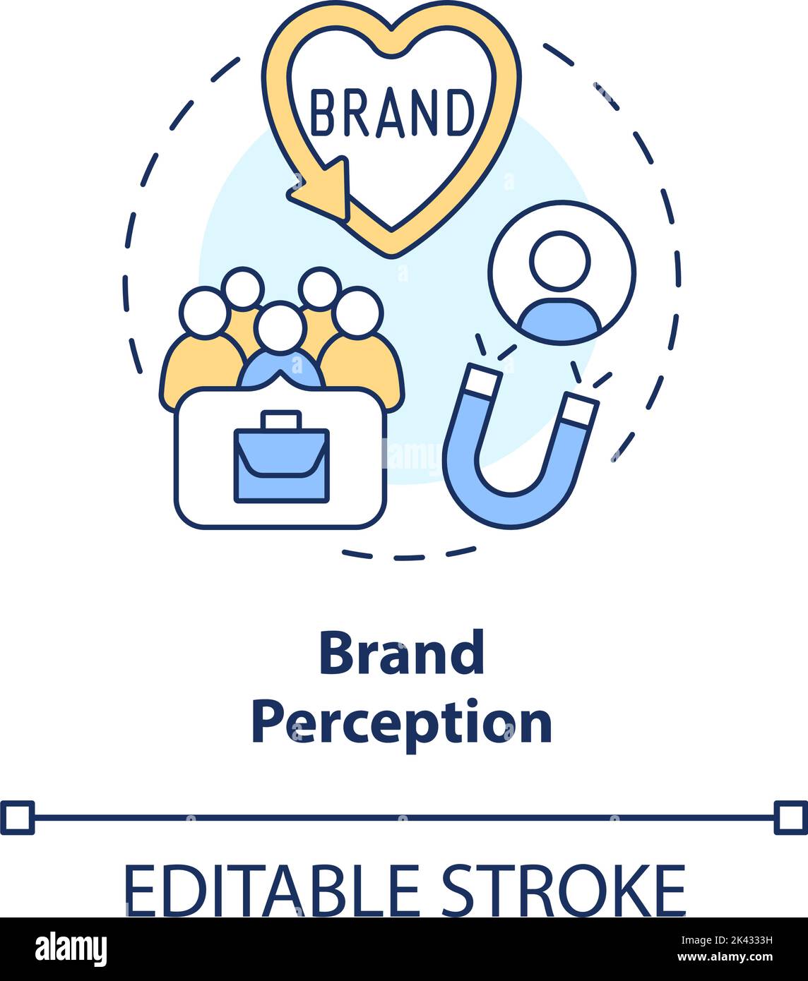 Brand perception concept icon Stock Vector Image & Art - Alamy