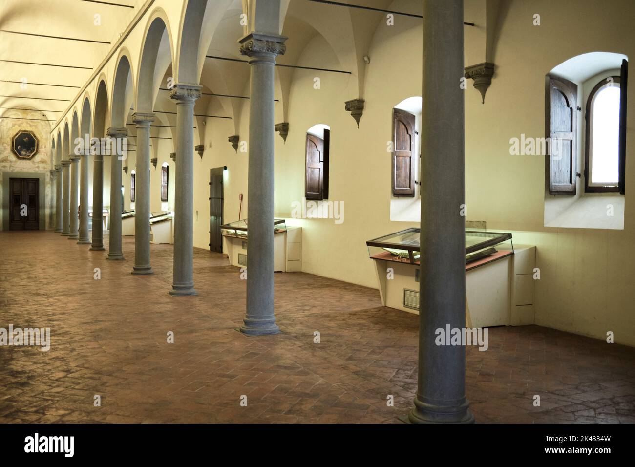 Library of the San Marco Museum in Florence Italy Stock Photo - Alamy