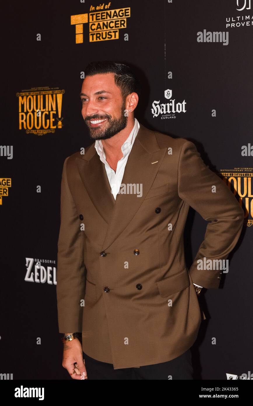 London, 29 September 2022, Giovanni Pernice attends the Moulin Rouge ...