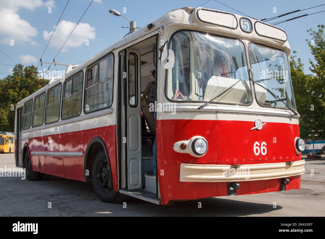 Soviet trolleybus hi-res stock photography and images - Alamy