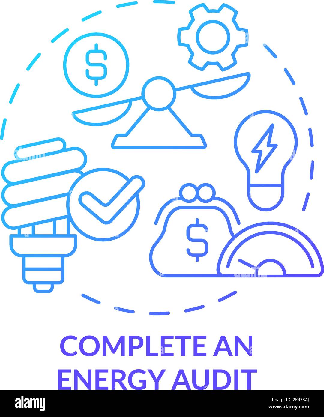 Business energy audit Stock Vector Images - Alamy