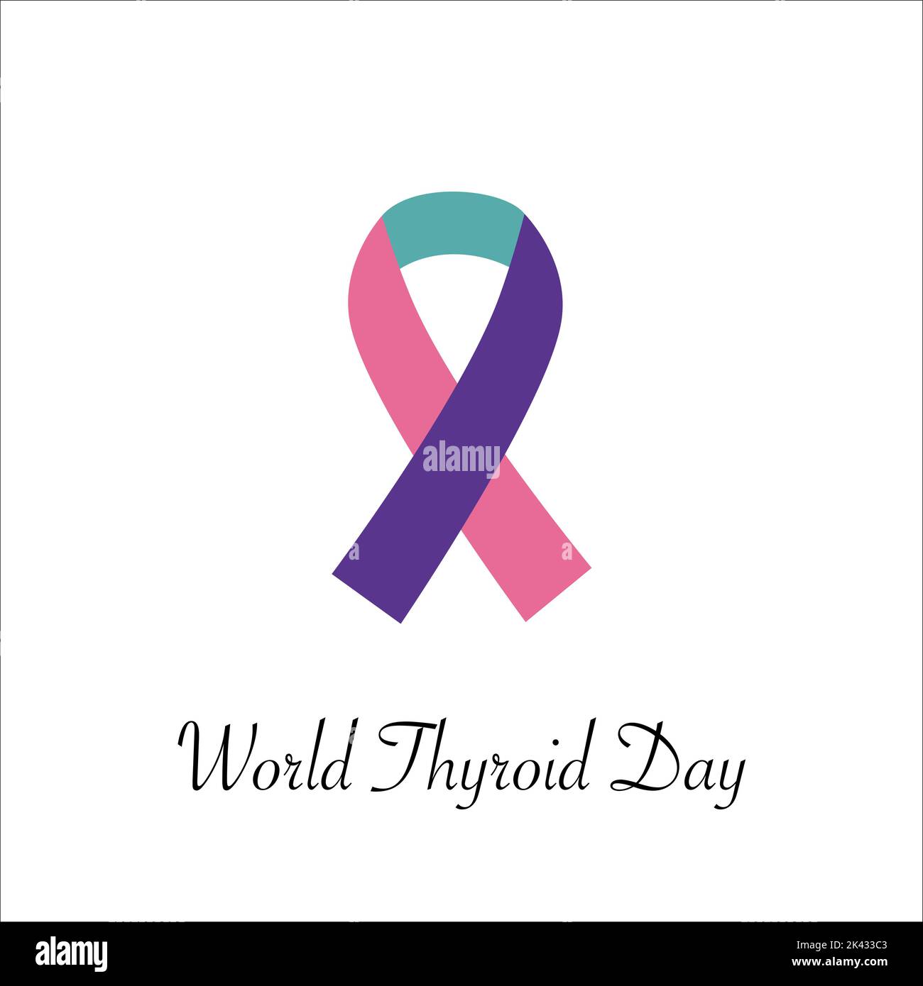 World Thyroid Day, symbolic ribbon. Banner Stock Vector Image & Art - Alamy