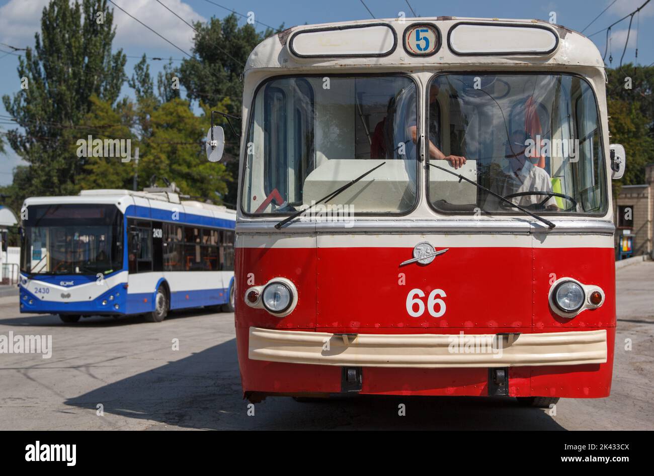 Historical trolleybus hi-res stock photography and images - Alamy