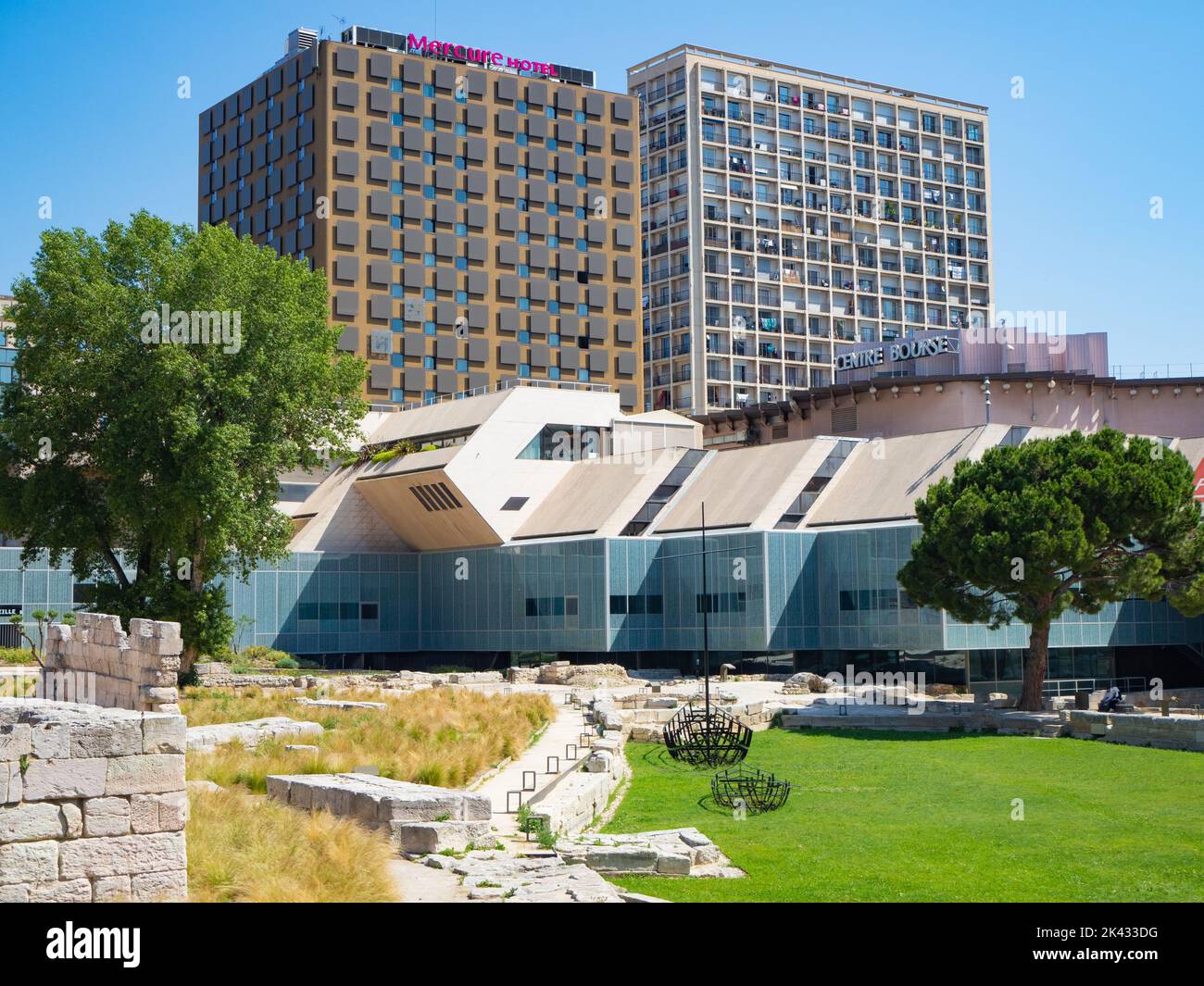 Marseille, France - May 15th 2022: Historic museum with excavation area ...
