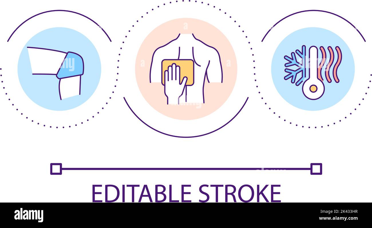 Injury treatment loop concept icon Stock Vector Image & Art - Alamy