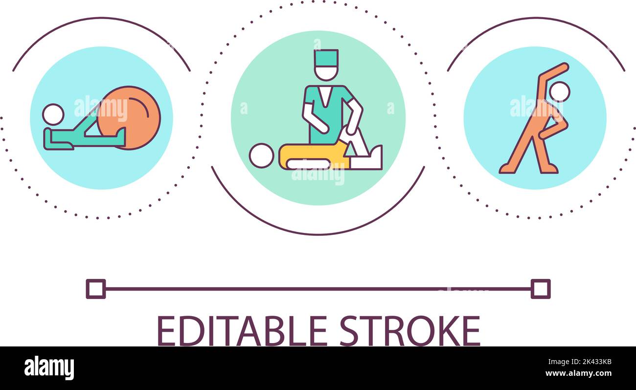 Physical therapy loop concept icon Stock Vector Image & Art - Alamy