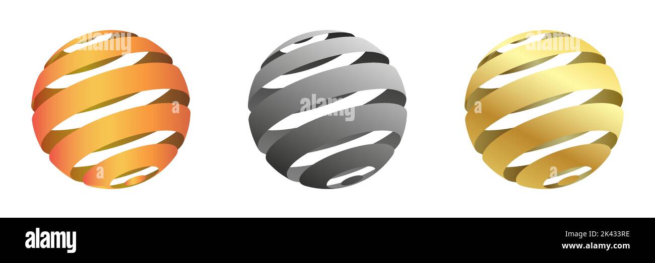 Set of realistic decorative 3d spheres Stock Vector Image & Art - Alamy