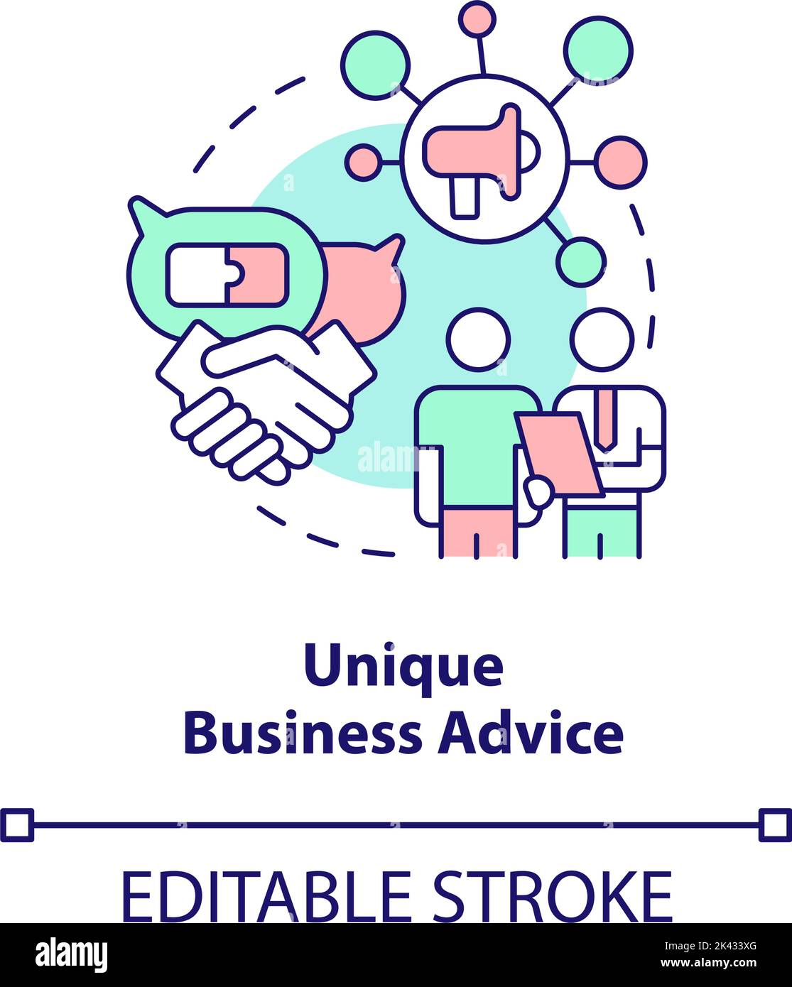 Business mentor help partner Stock Vector Images - Alamy