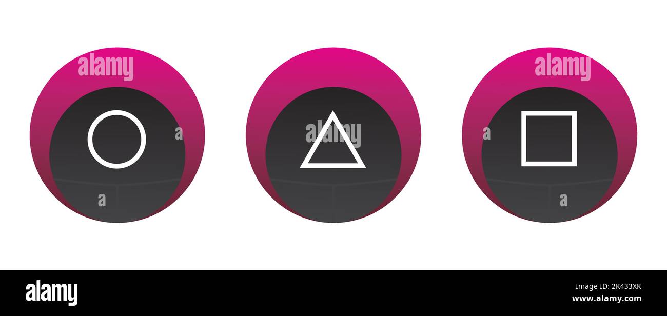 Set of squid game character face Stock Vector Image & Art - Alamy