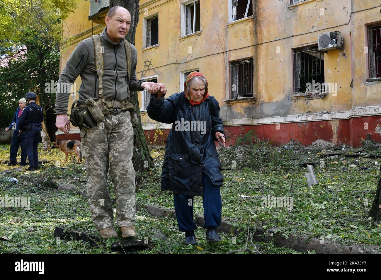 Kramatorsk, Donetsk, Ukraine. 29th Sep, 2022. A Ukrainian army soldier ...