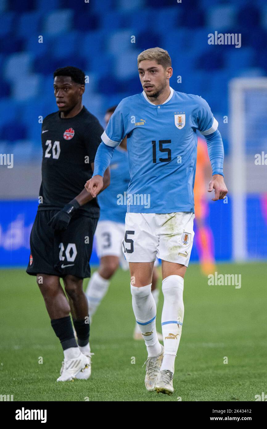 BRATISLAVA, SLOVAKIA - SEPTEMBER 27: Federico Valverde of Uruguay and ...