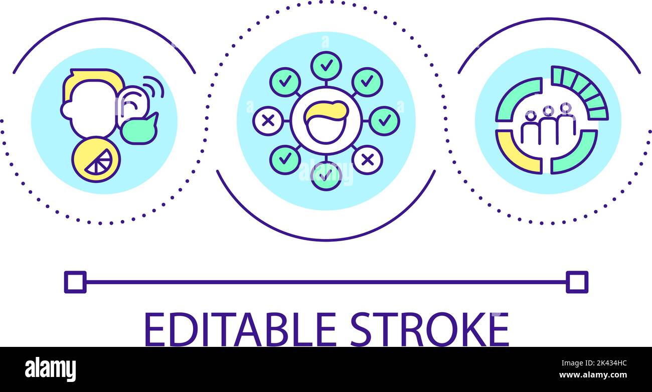 Customer needs study loop concept icon Stock Vector Image & Art - Alamy