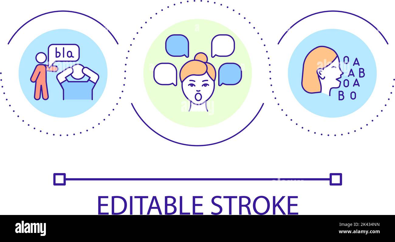 Talkativeness Stock Vector Images - Alamy