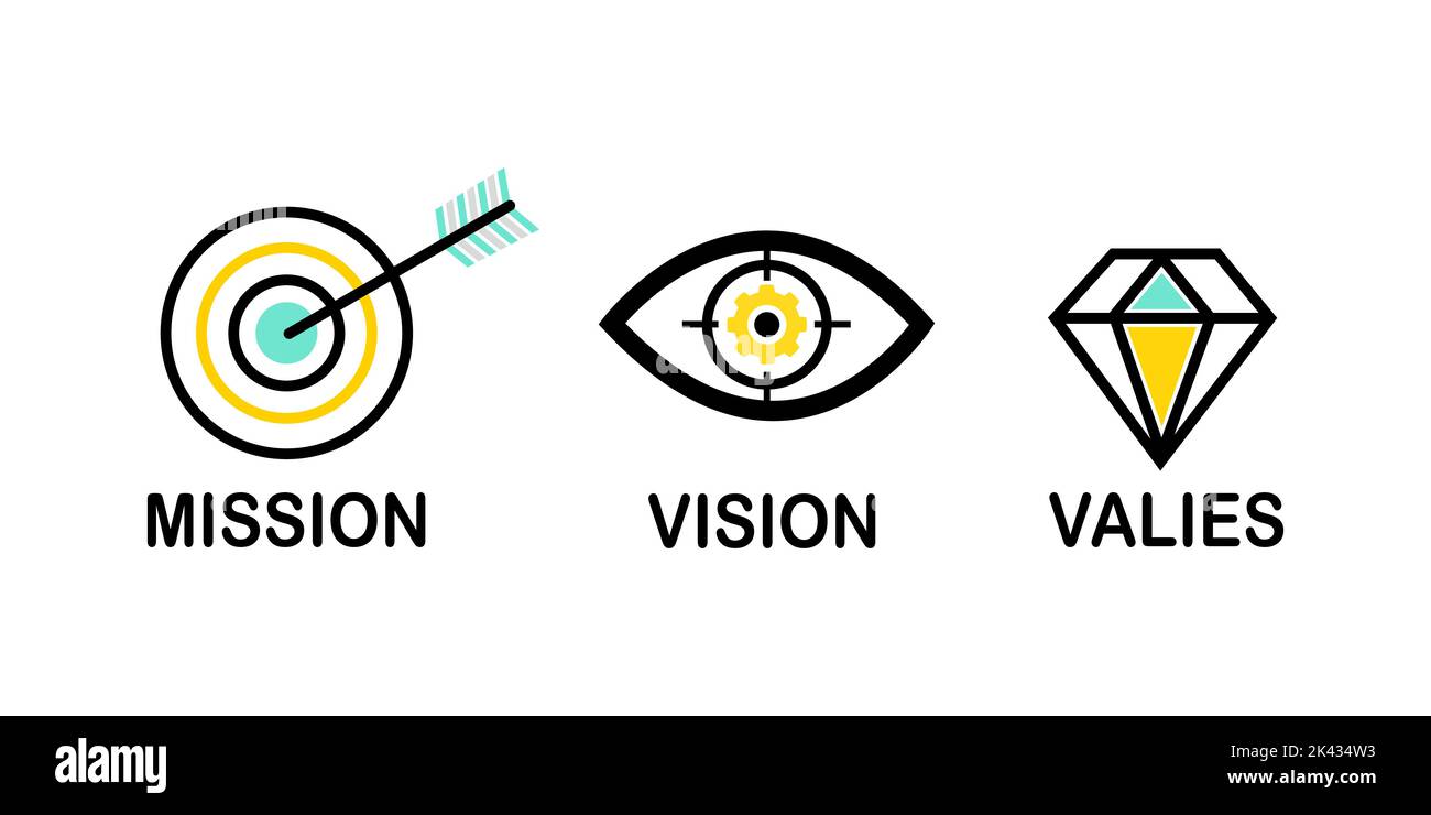 Mission, Vision and Values icon. Organization mission. Success and ... Mission, Vision and Values icon. Organization mission. Success and ...
