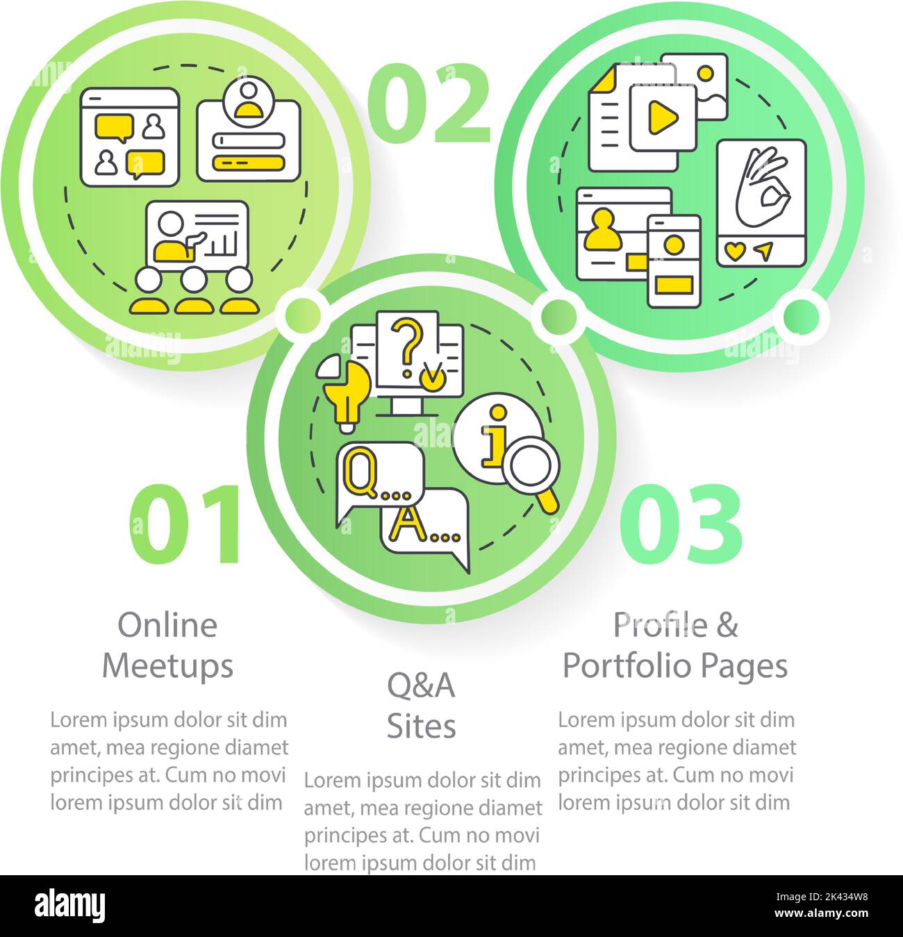 Digital networking circle infographic template Stock Vector Image & Art ...