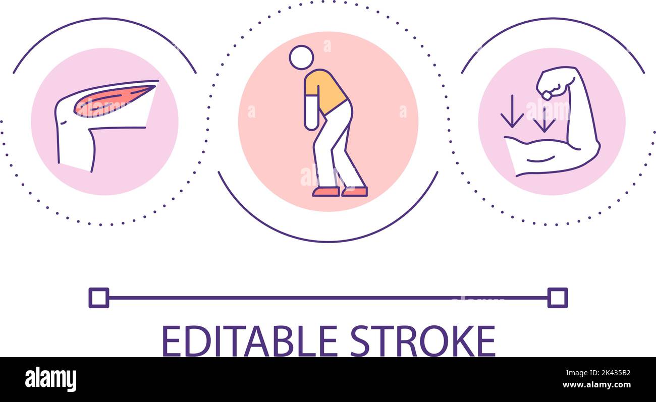 Muscular dystrophy treatment loop concept icon Stock Vector Image & Art ...