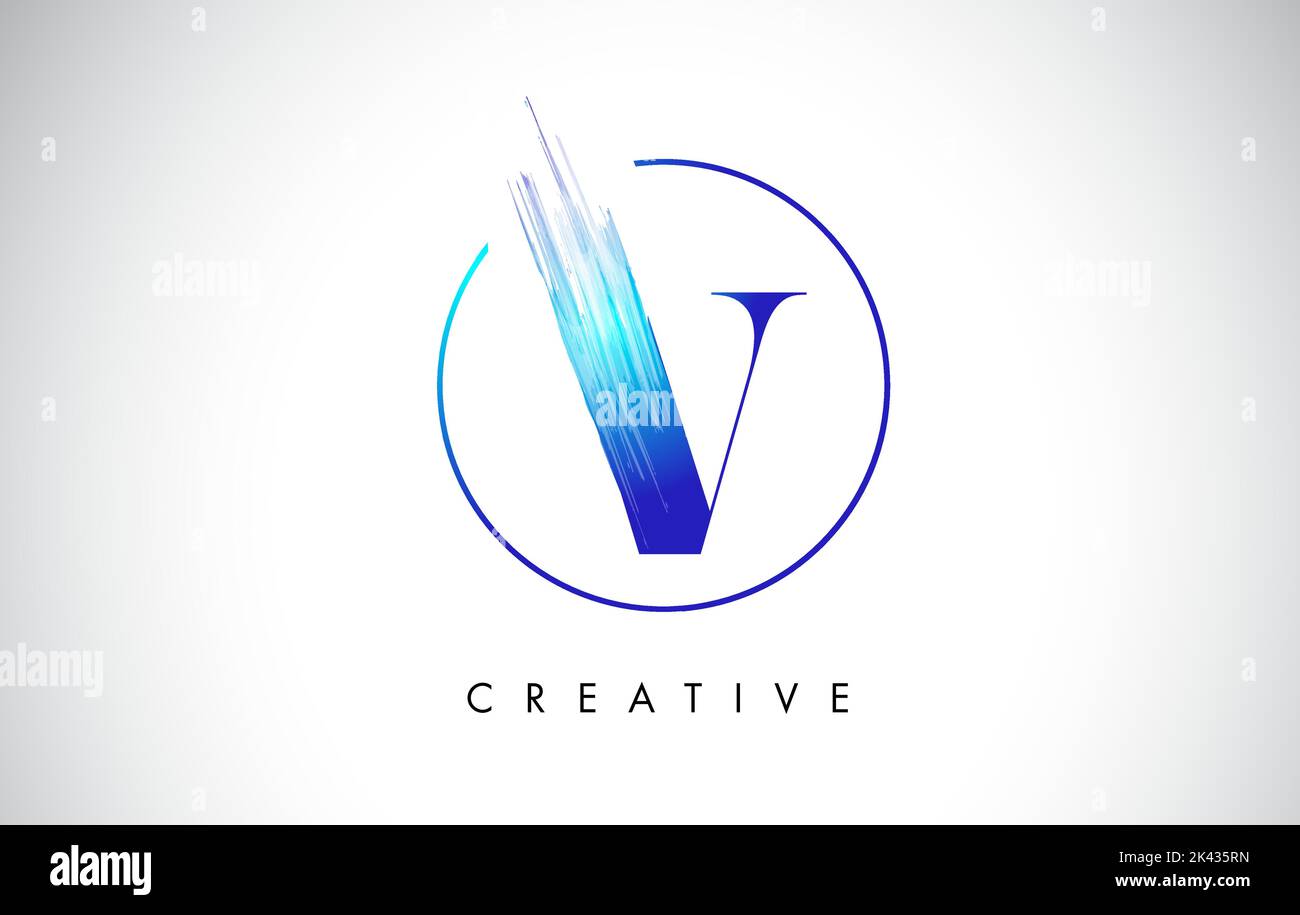 V circle icon vector vectors hi-res stock photography and images - Alamy