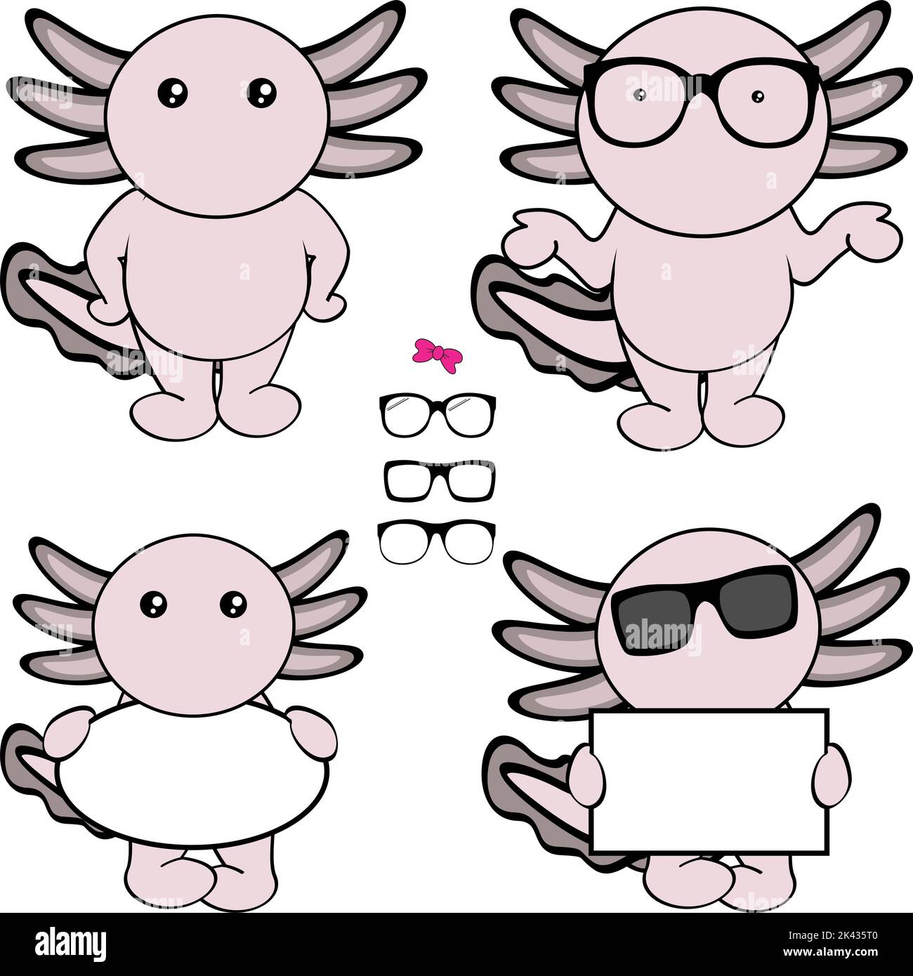 Kawaii axolotl hi-res stock photography and images - Alamy