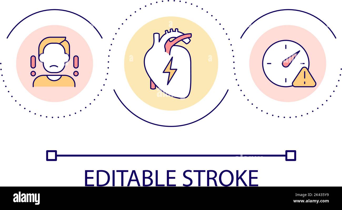 Heart attack prevention loop concept icon Stock Vector Image & Art - Alamy