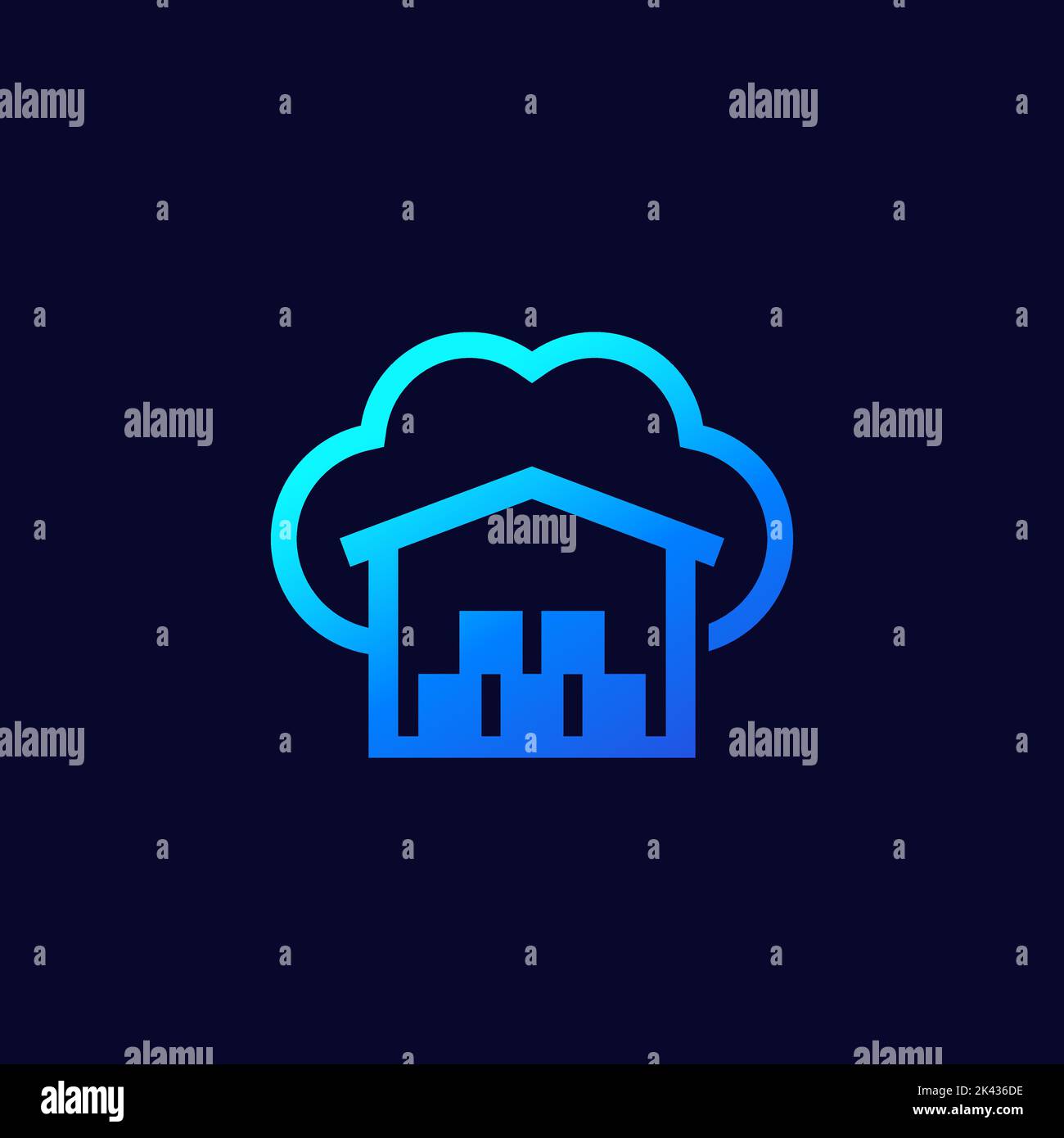 Cloud platform for a warehouse icon, vector Stock Vector Image & Art - Alamy