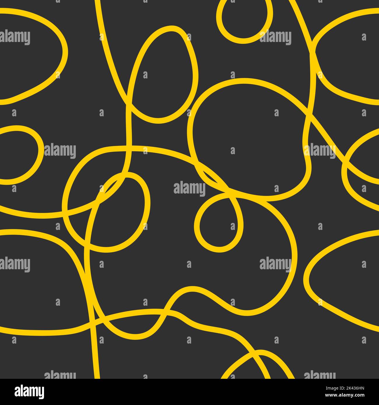 Abstract background with pasta, macaroni or spaghetti. Seamless pattern ...