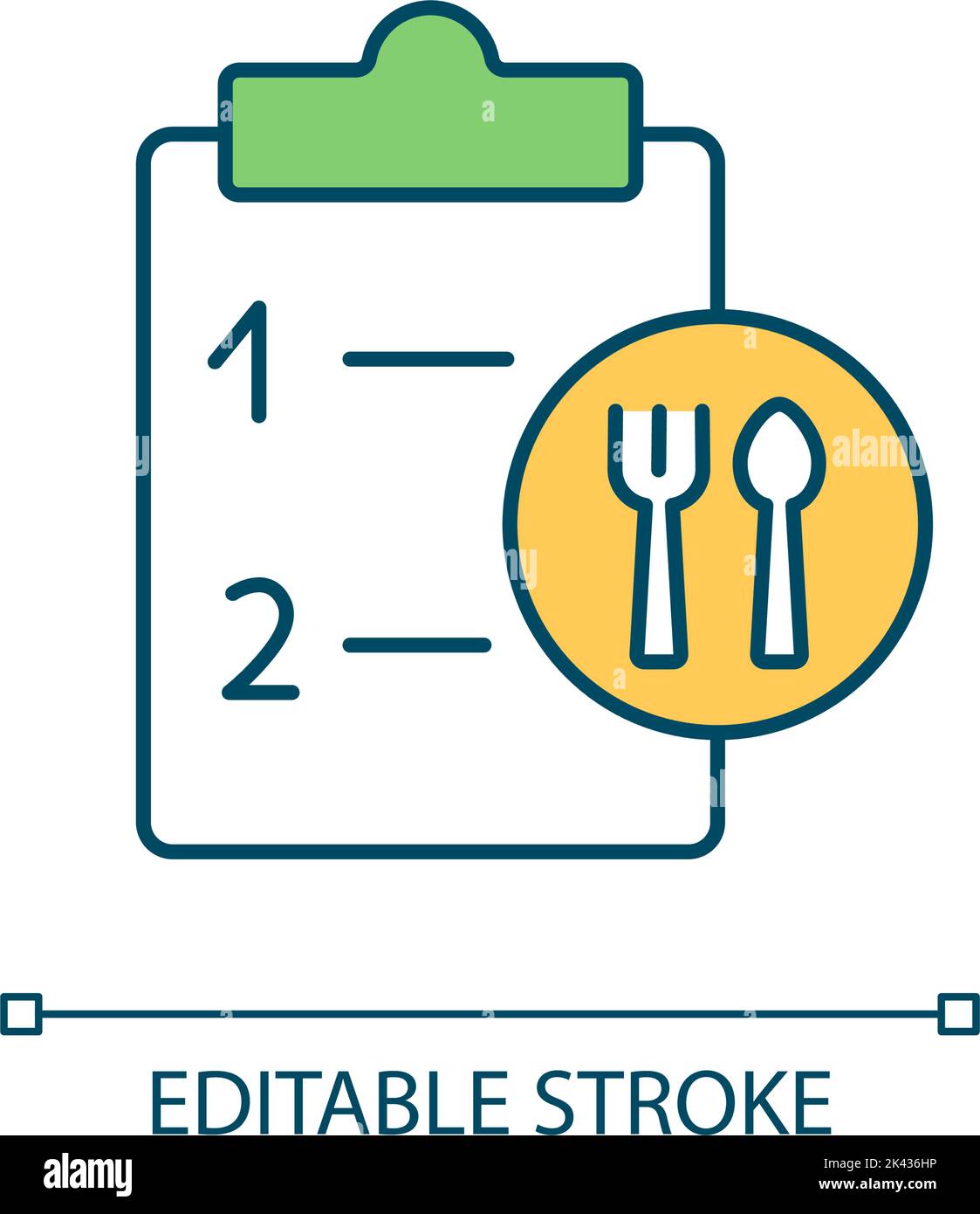 Menu planning Cut Out Stock Images & Pictures - Alamy