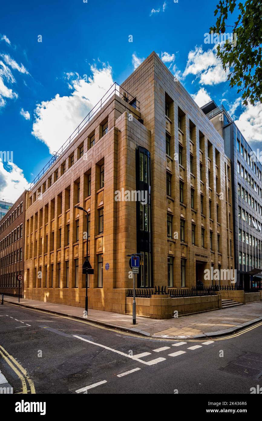 Summit House at 12 Red Lion Square London. Built in 1925 in Modernist ...