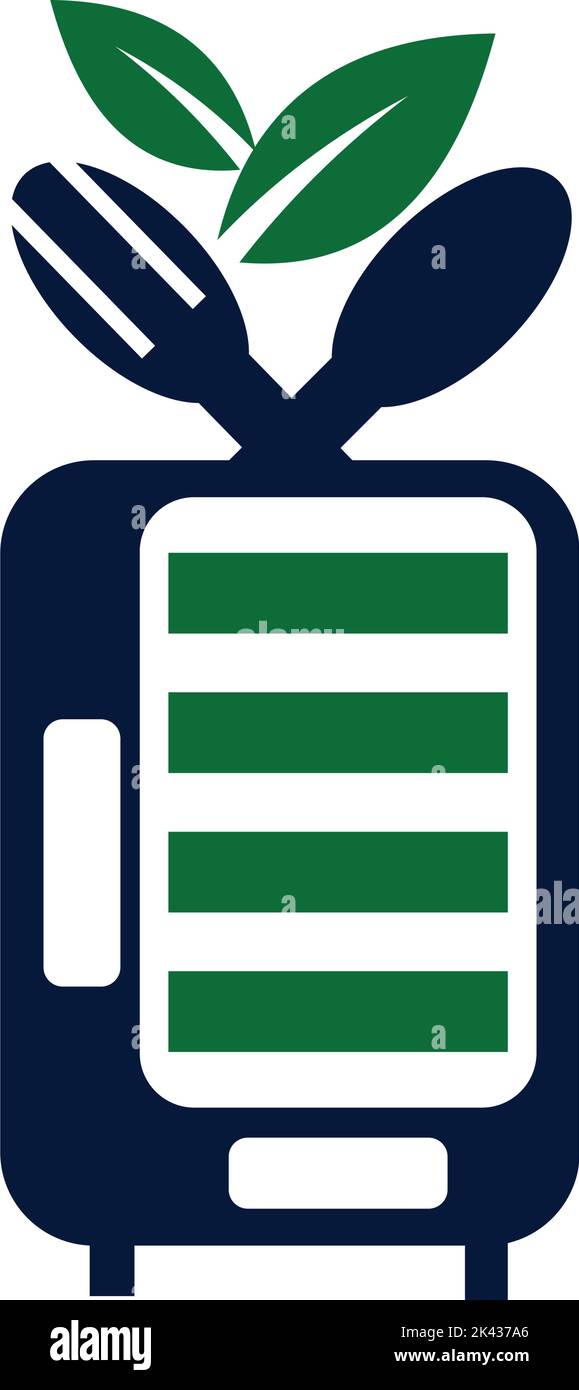 Healthy vending machines food logo template Stock Vector Image & Art ...