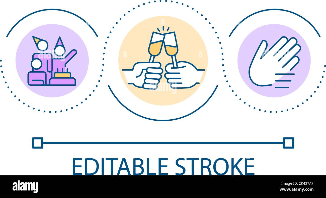 Farewell party loop concept icon Stock Vector Image & Art - Alamy