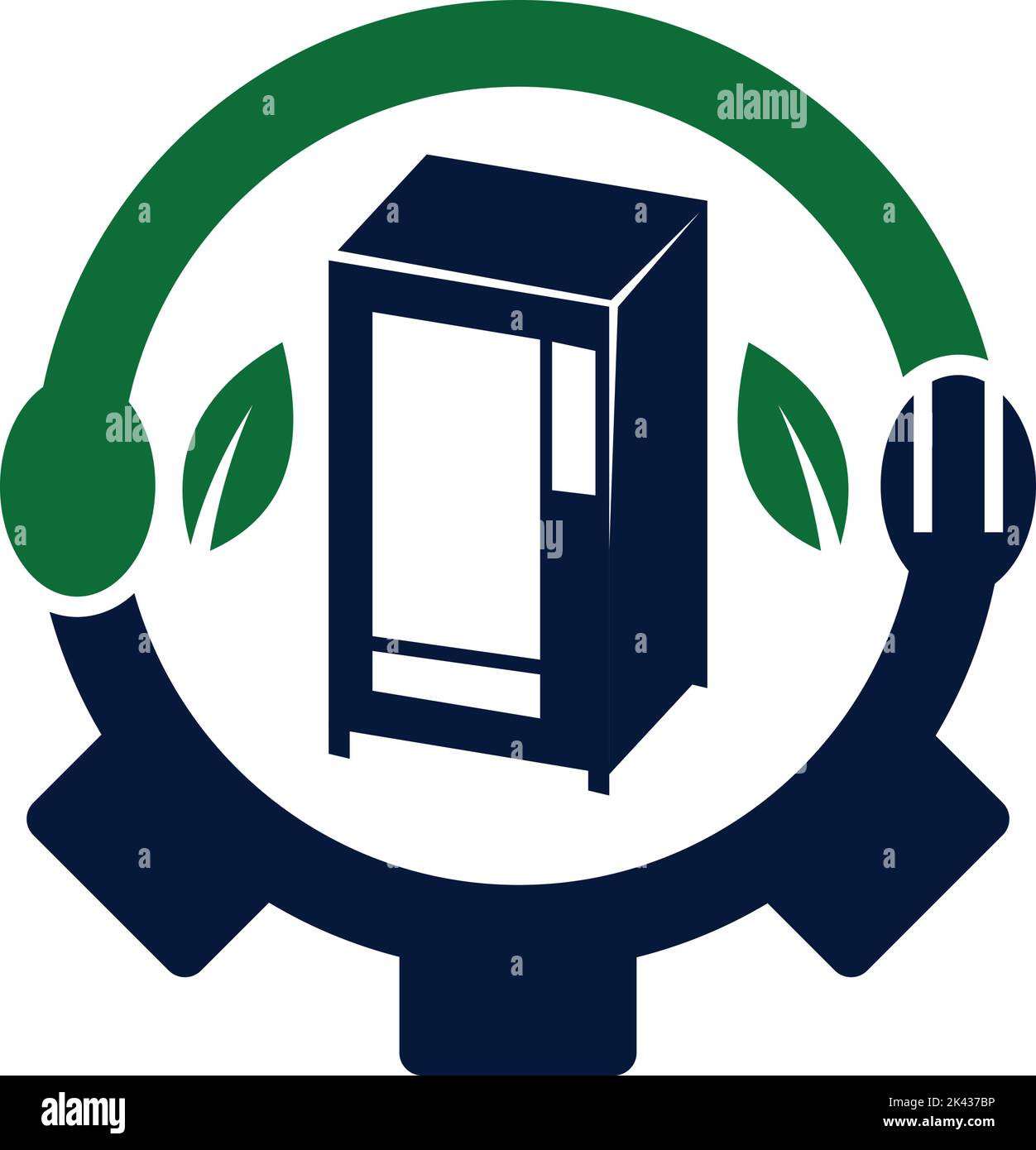 Healthy vending machines food logo template Stock Vector Image & Art ...